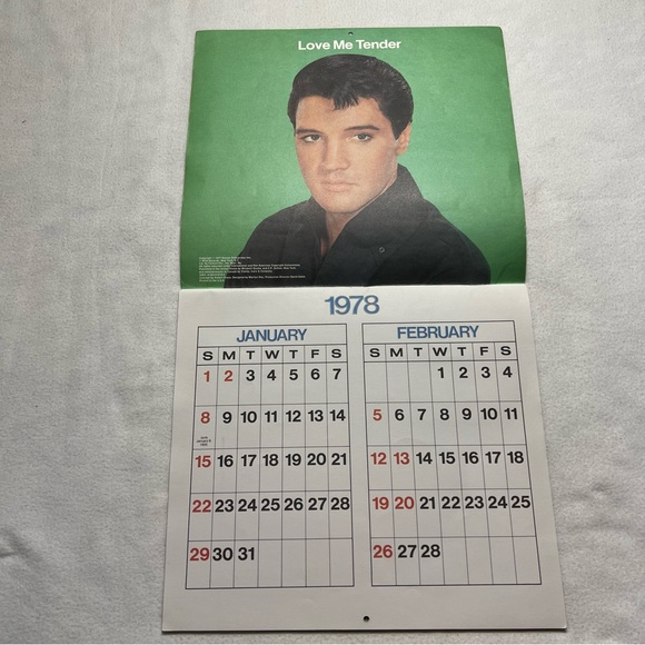 Vintage | Office | Elvis Presley Calendar 9781979 Unused Vintage ...